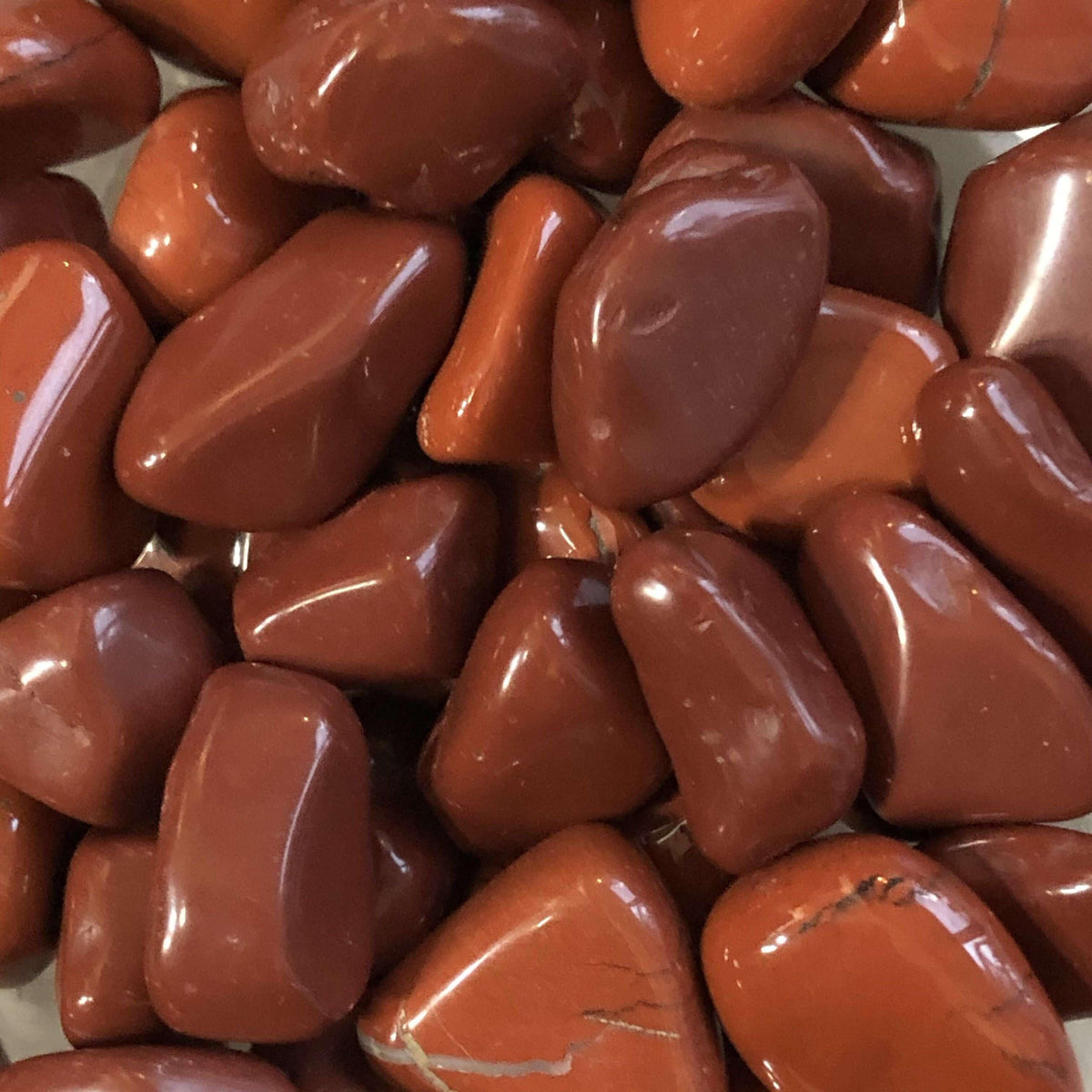 Tumbled Red Jasper for Grounding and Stability | Medium - Set of 4